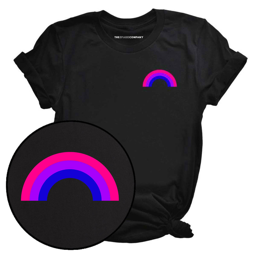 Bisexual Pride Rainbow T-Shirt | The Spark Company