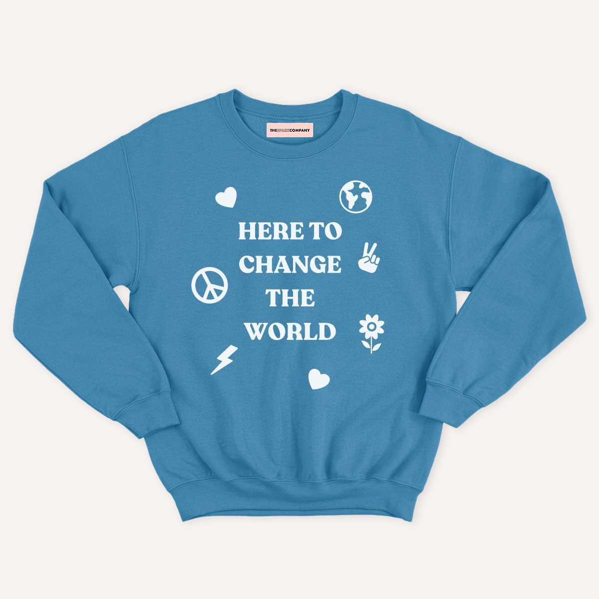 Here To Change The World Kids Sweatshirt | The Spark Company
