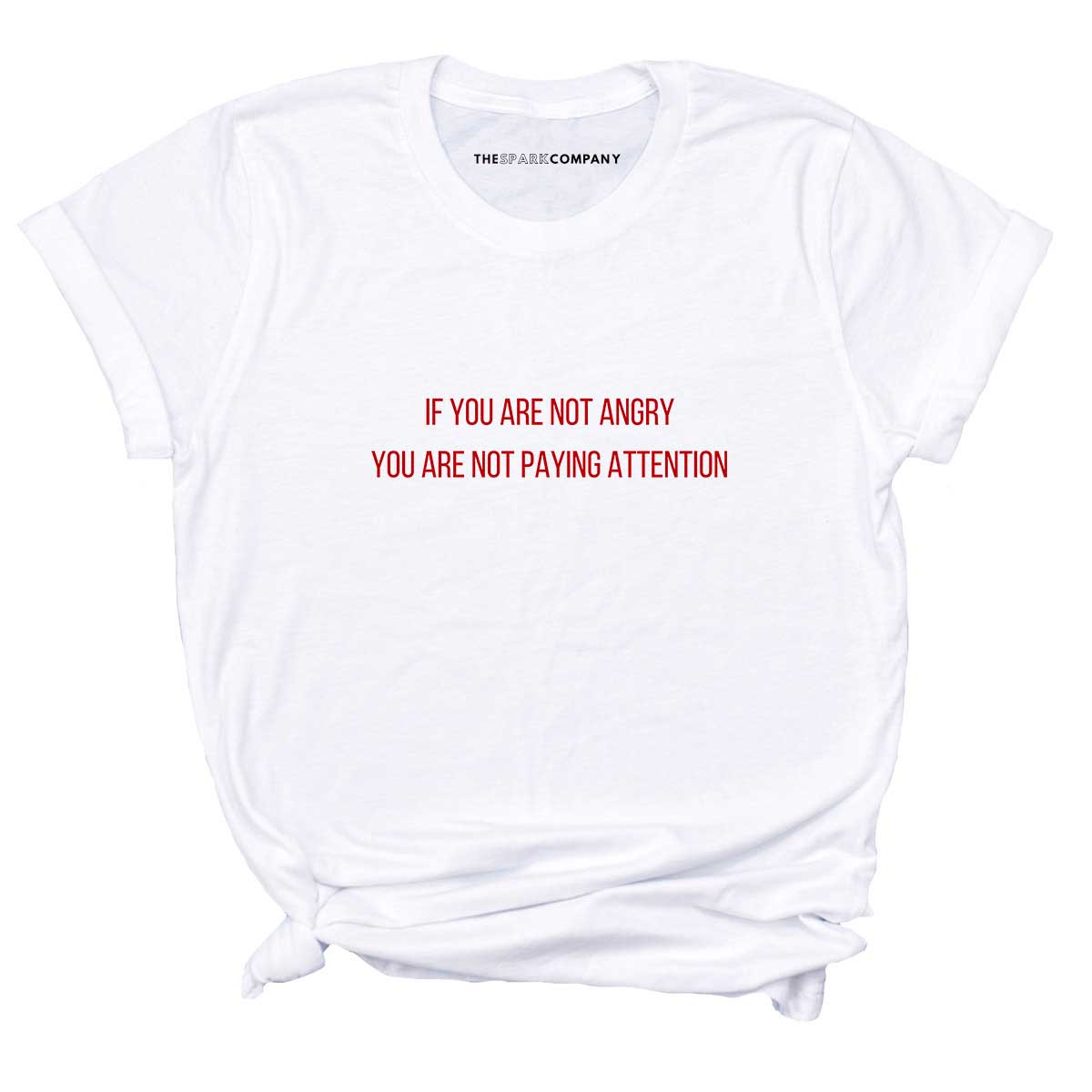 If You Are Not Angry You Are Not Paying Attention T-Shirt | The Spark ...