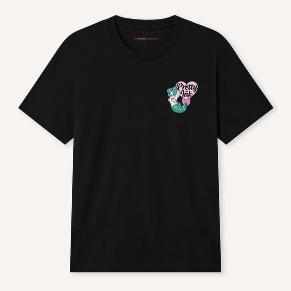 Pretty In Ink Collab Mermaid Pocket T-Shirt | The Spark Company