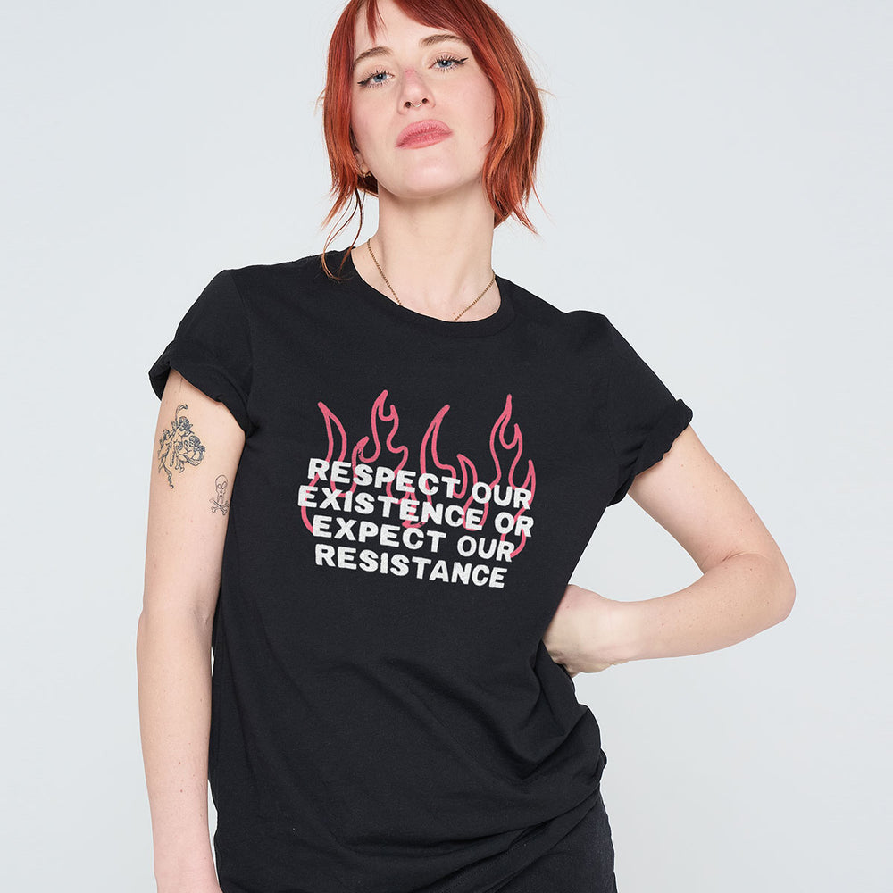 Respect Our Existence Or Expect Our Resistance T-Shirt | The Spark Company